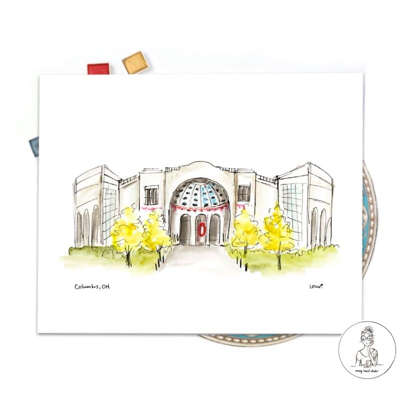 Ohio State Stadium Print - Etsy
