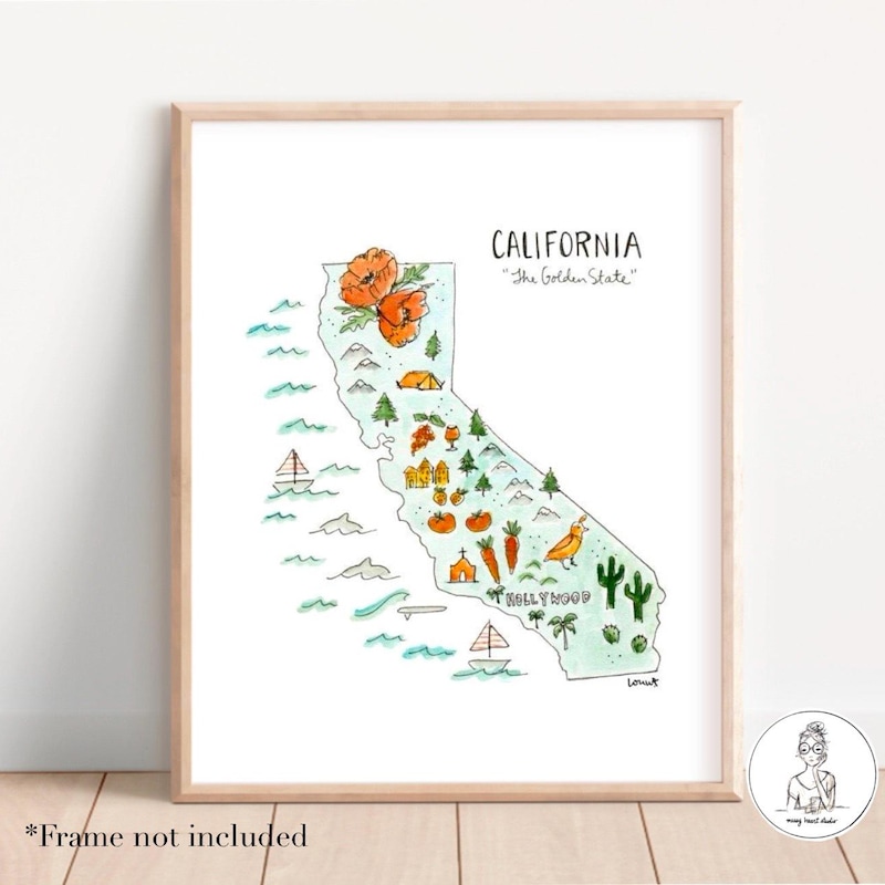 California State Art - Etsy