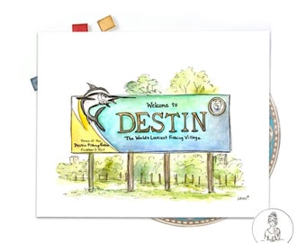 Florida Watercolor Map Personalized Map Print - Etsy