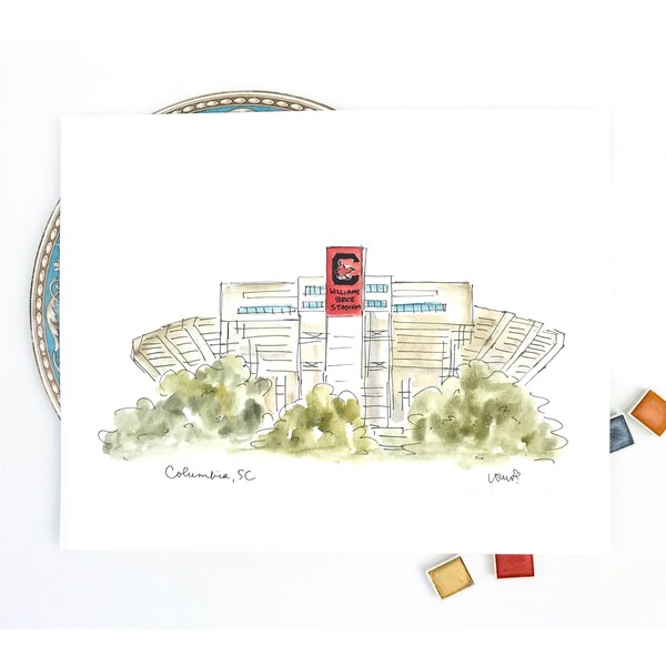 Williams Brice Stadium Art - Etsy