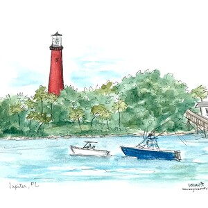 Jupiter Florida Lighthouse Jupiter Inlet Historic | Etsy