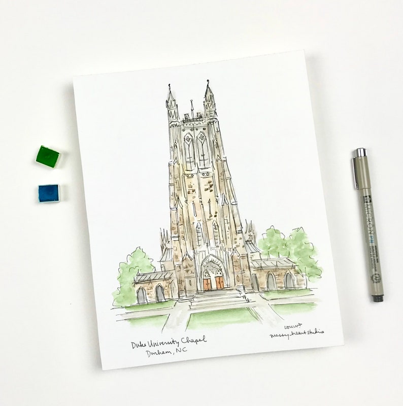Duke University Chapel Watercolor Art Print 8x10 or 11x14 - Etsy Duke University Chapel Watercolor Art Print 8x10 or 11x14 - Etsy