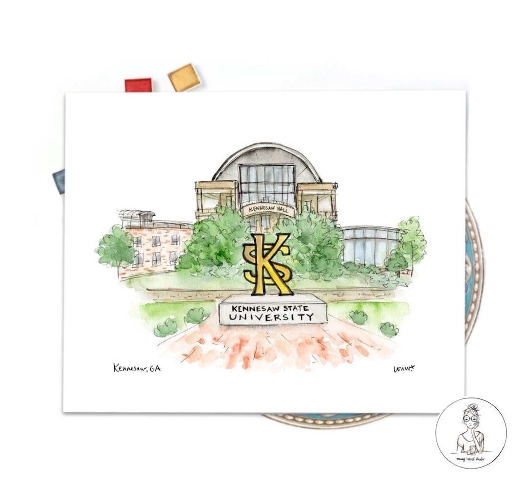 Personalized Graduation Gift, Kennesaw State University Art Print ...