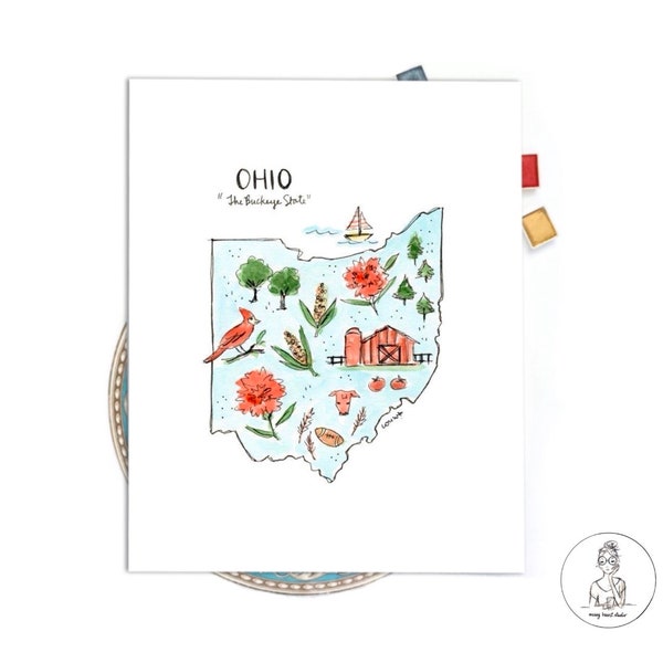 Ohio State Art - Etsy