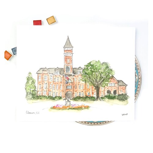 Clemson University Tillman Hall - Etsy