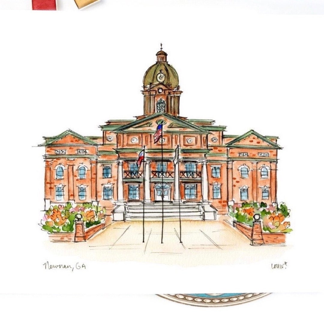 Coweta County Courthouse, Newnan, Georgia, Gallery Wall Art ...