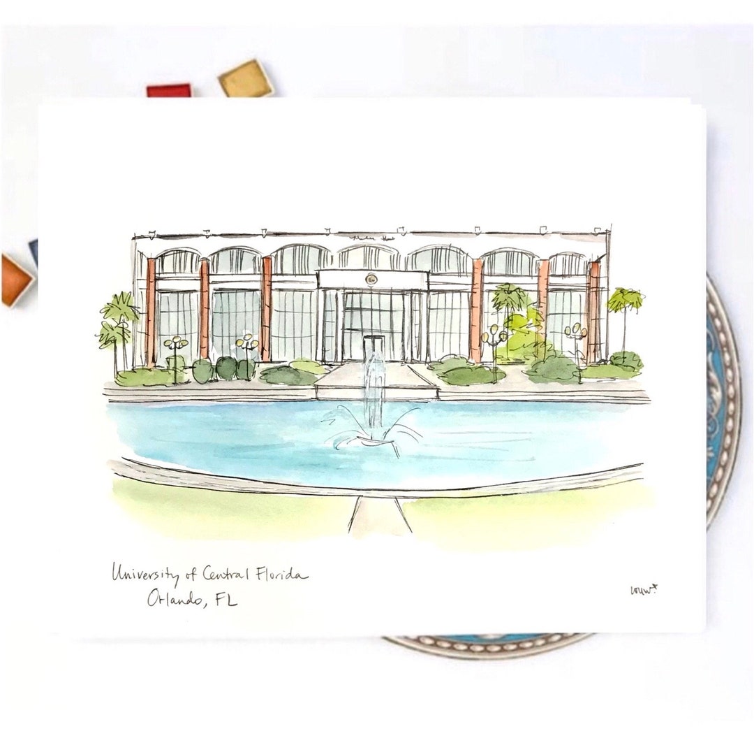 University of Central Florida Art Print UCF Personalized - Etsy