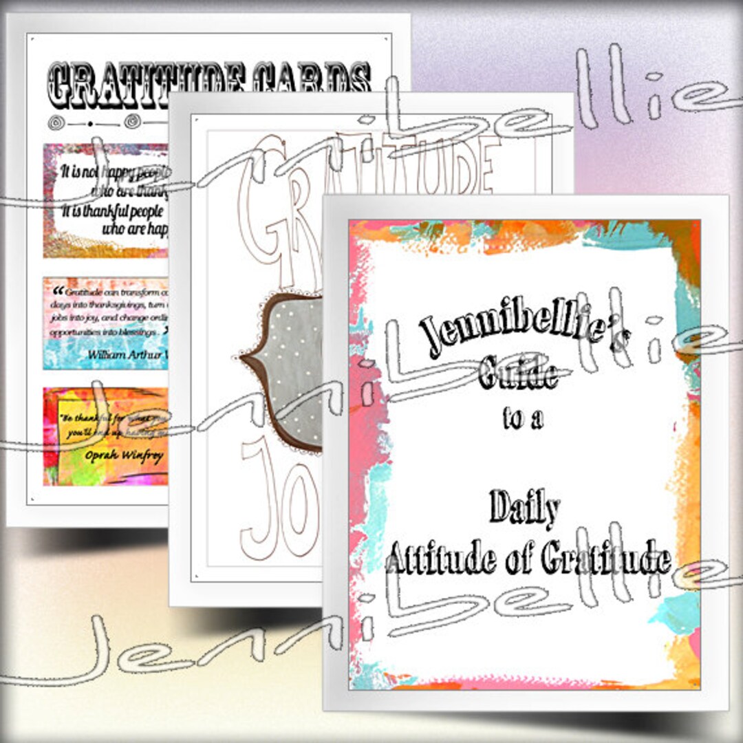 Daily Gratitude Journal Kit by Jennibellie - Etsy