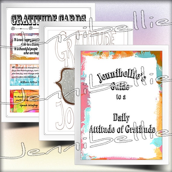 Daily Gratitude Journal Kit by Jennibellie - Etsy