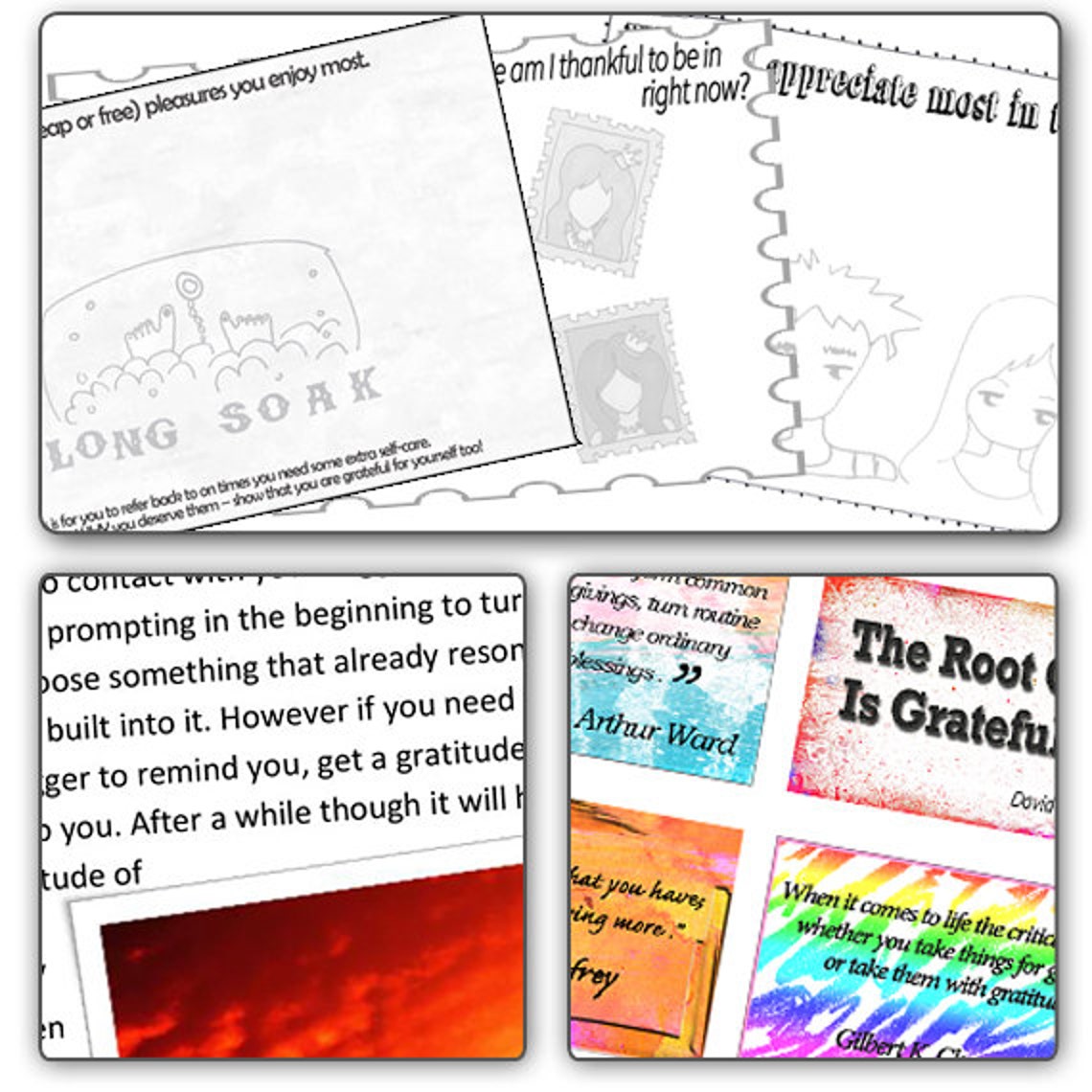 Daily Gratitude Journal Kit by Jennibellie - Etsy