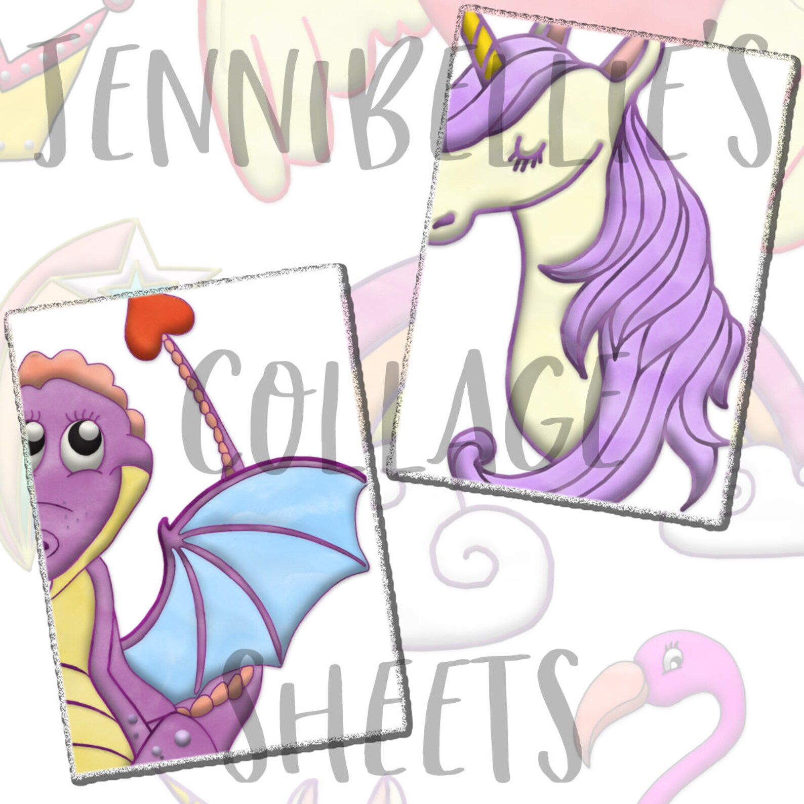 Fantasical Whimsy Digital Collage Sheet by Jennibellie for Junk ...