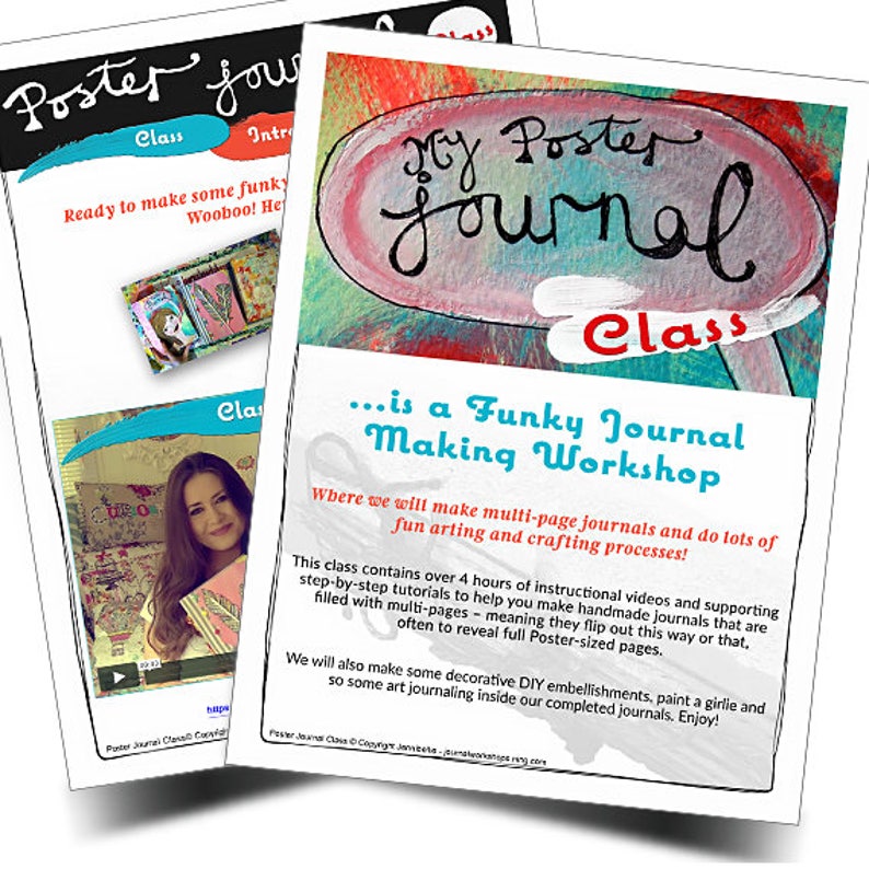 Poster Journal Class by Jennibellie PDF VERSION - Etsy