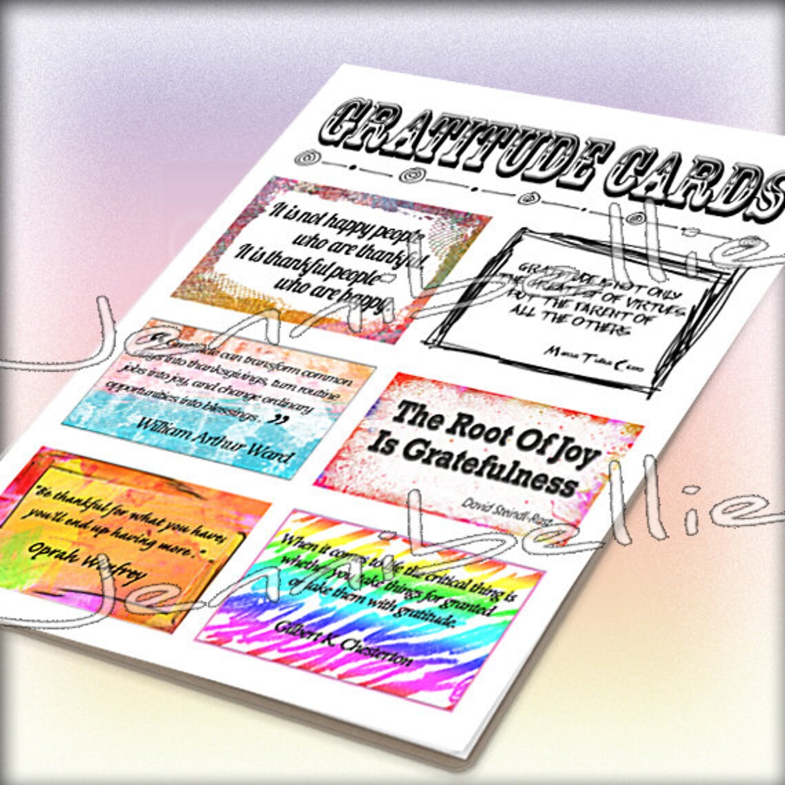 Daily Gratitude Journal Kit by Jennibellie - Etsy