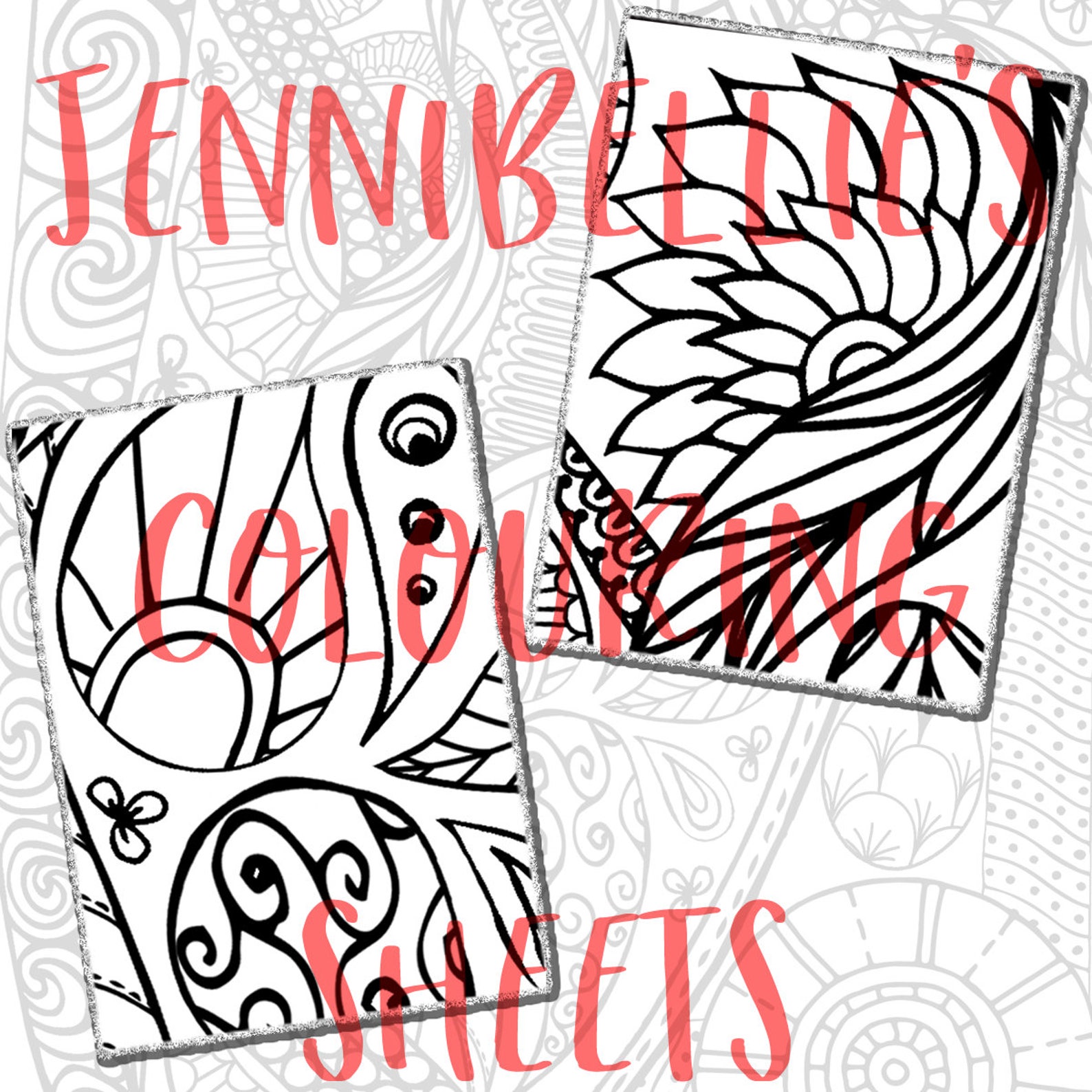 Jangled Melee Digital Colouring Sheet by Jennibellie - Etsy