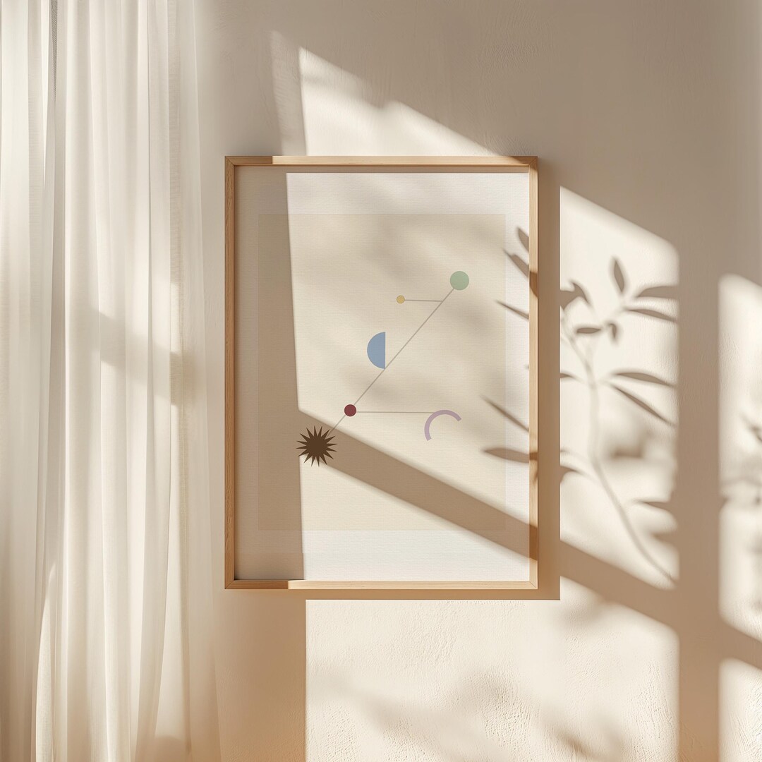 Balance Art Print | Minimal Art, Bauhaus Art, Geometric Art, Pastel Art ...