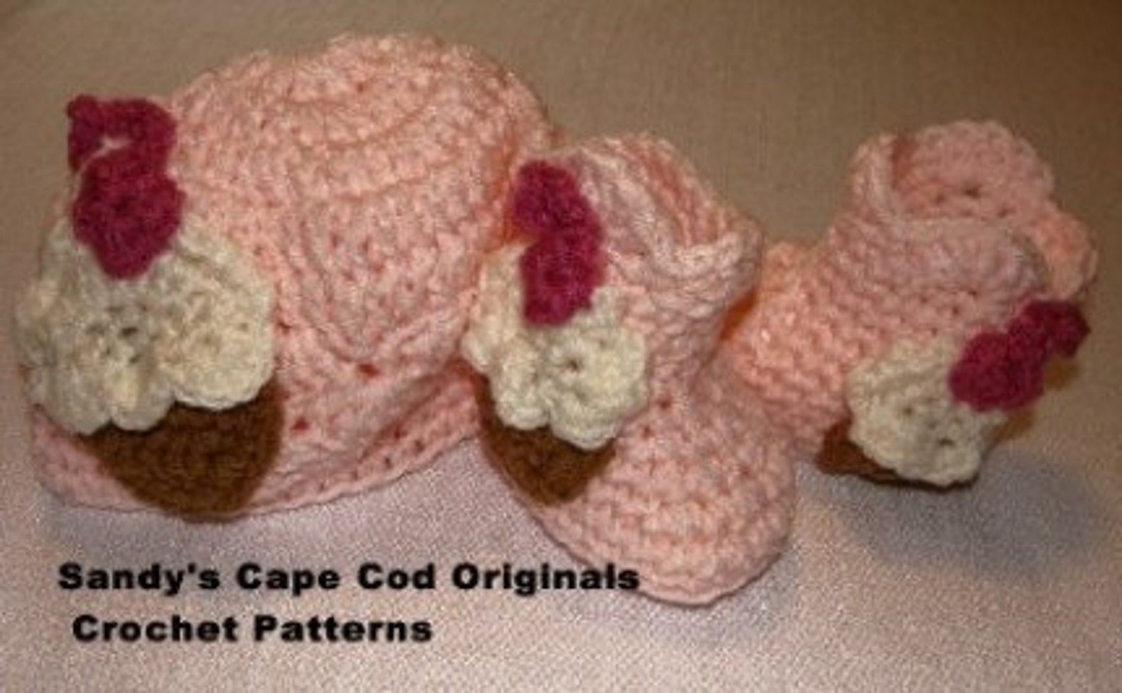 Small and Large Cupcake Appliques ONLY Crochet Pattern PDF - Etsy