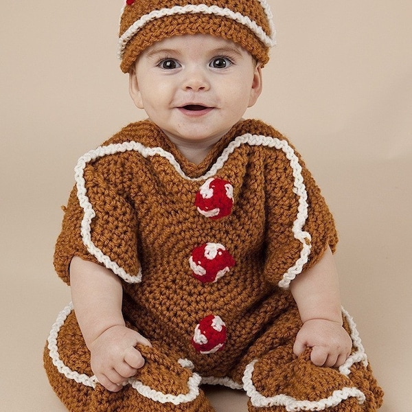 Gingerbread Baby Outfit Pattern - Etsy