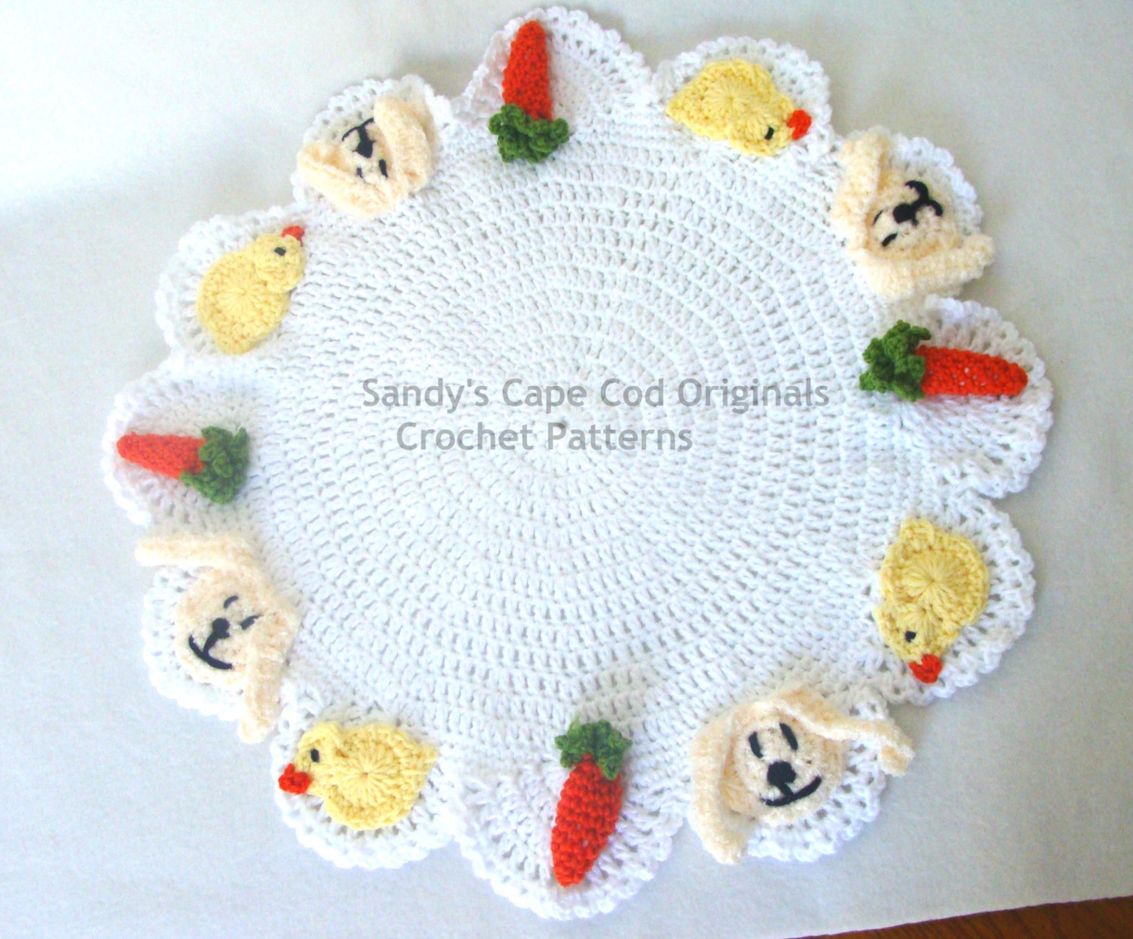 Easter Doily or Basket Liner Crochet Pattern Pdf694 - Etsy