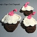 Small and Large Cupcake Appliques ONLY Crochet Pattern PDF 243A - Etsy