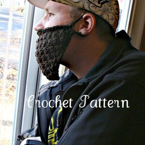 Over the Ears Crochet Beard for Teens to Adults Crochet - Etsy