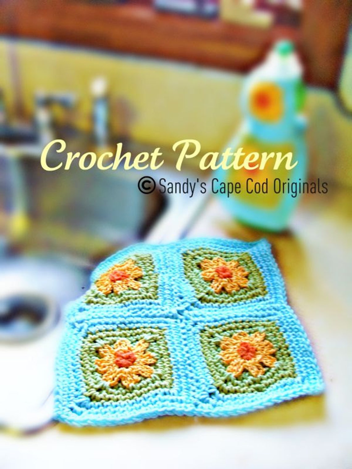 Flower Kitchen Set Crochet Pattern PDF 533 - Etsy