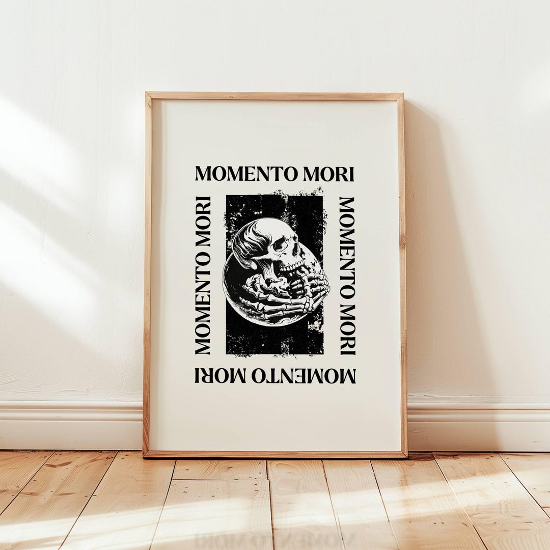 Momento Mori Print, Stoic Poster, Stoic Print, Stoic Wall Art, Stoic ...