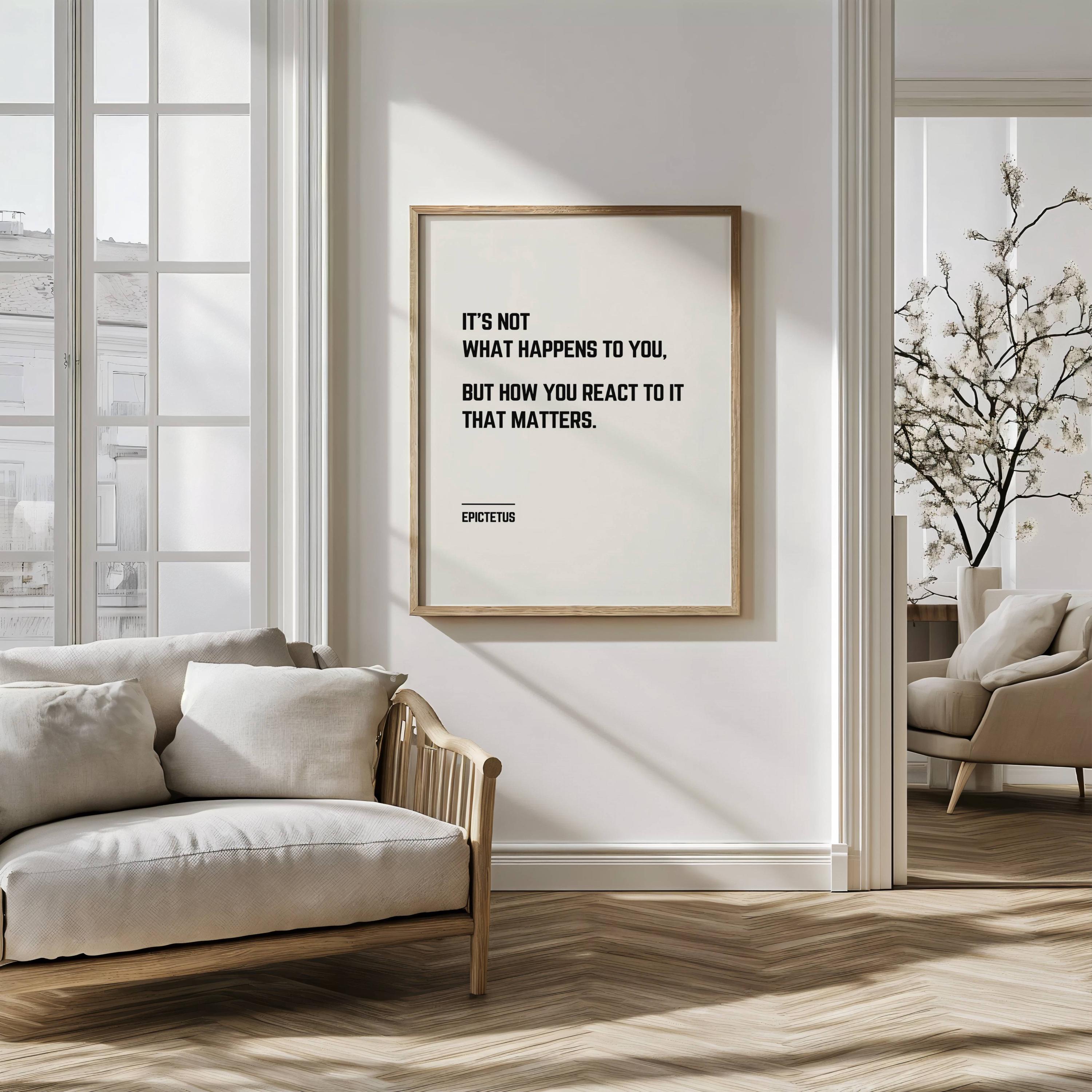Epictetus Quote Print, Stoic Poster, Stoic Print, Stoic Wall Art, Stoic ...