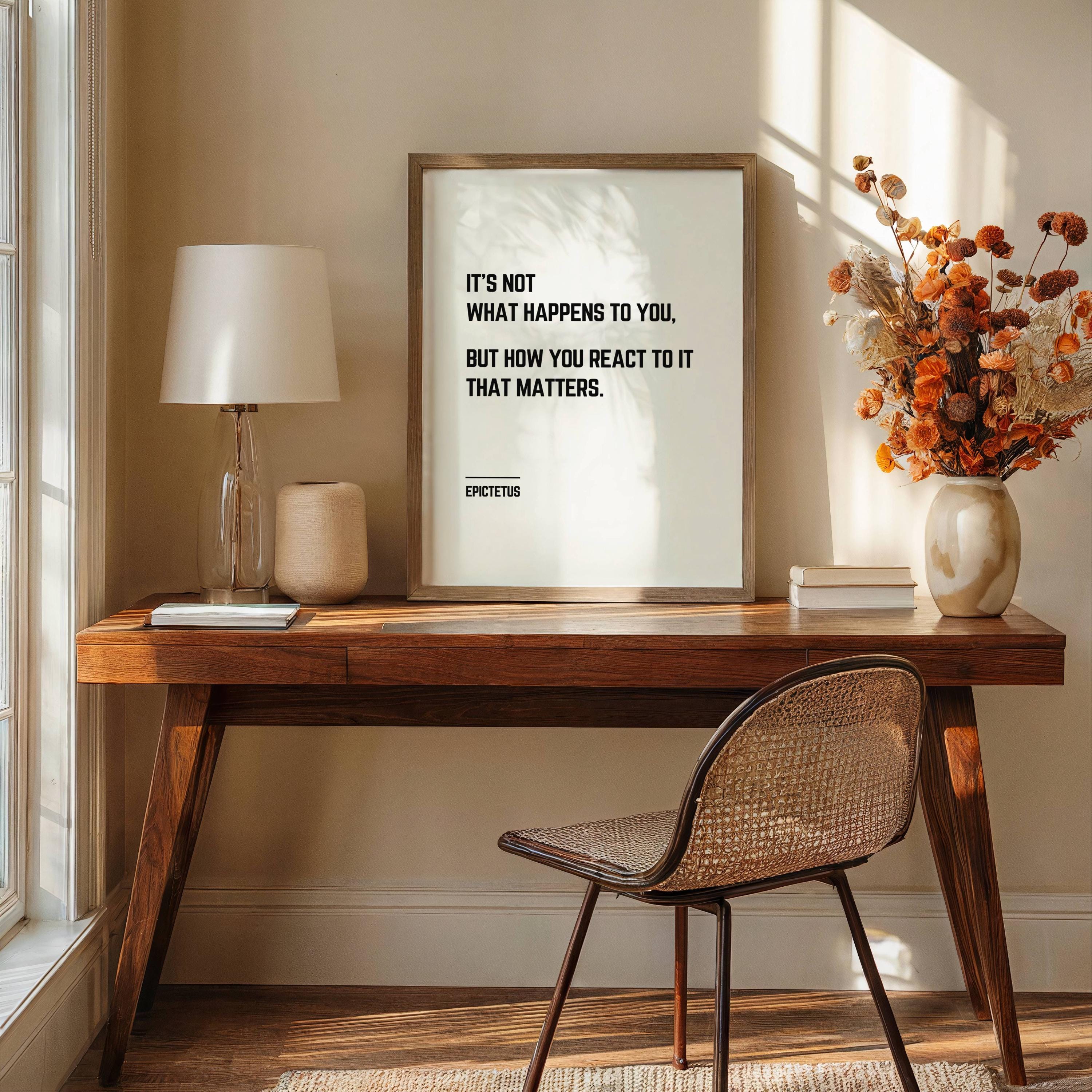 Epictetus Quote Print, Stoic Poster, Stoic Print, Stoic Wall Art, Stoic ...
