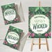 Wicked Birthday Welcome Sign Template, Pink and Green Theme ...