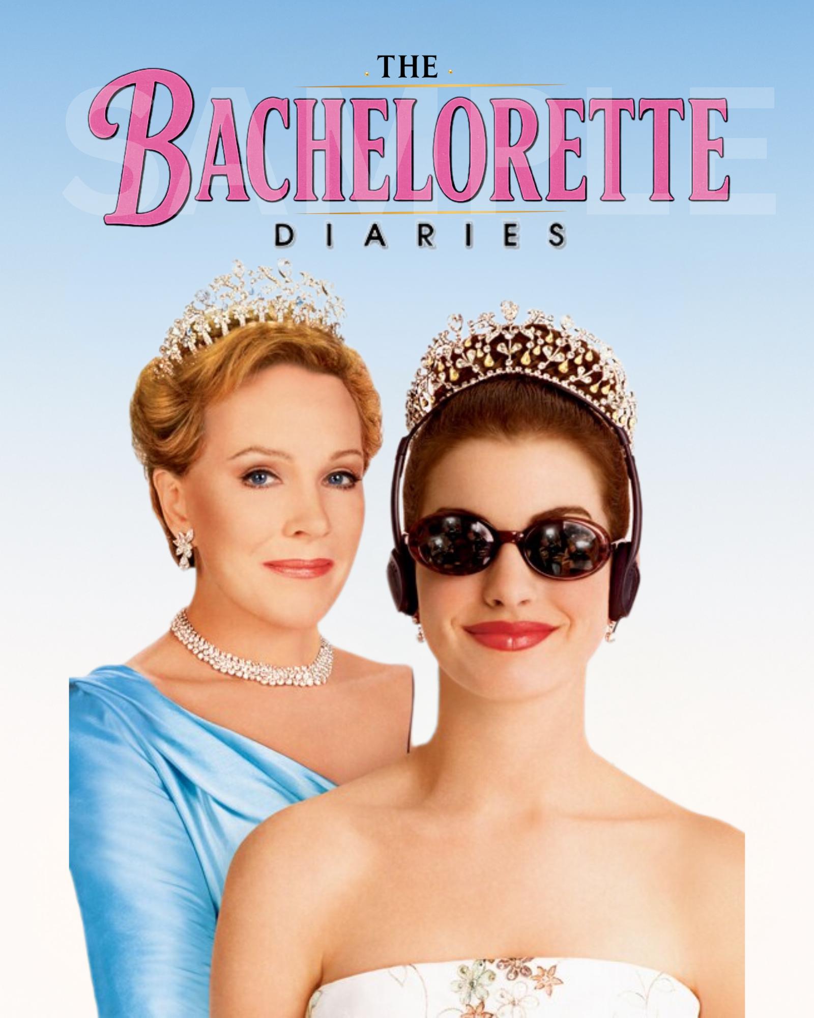 Princess Diaries Bachelorette Party Sign, Bridal Diaries Welcome Sign ...