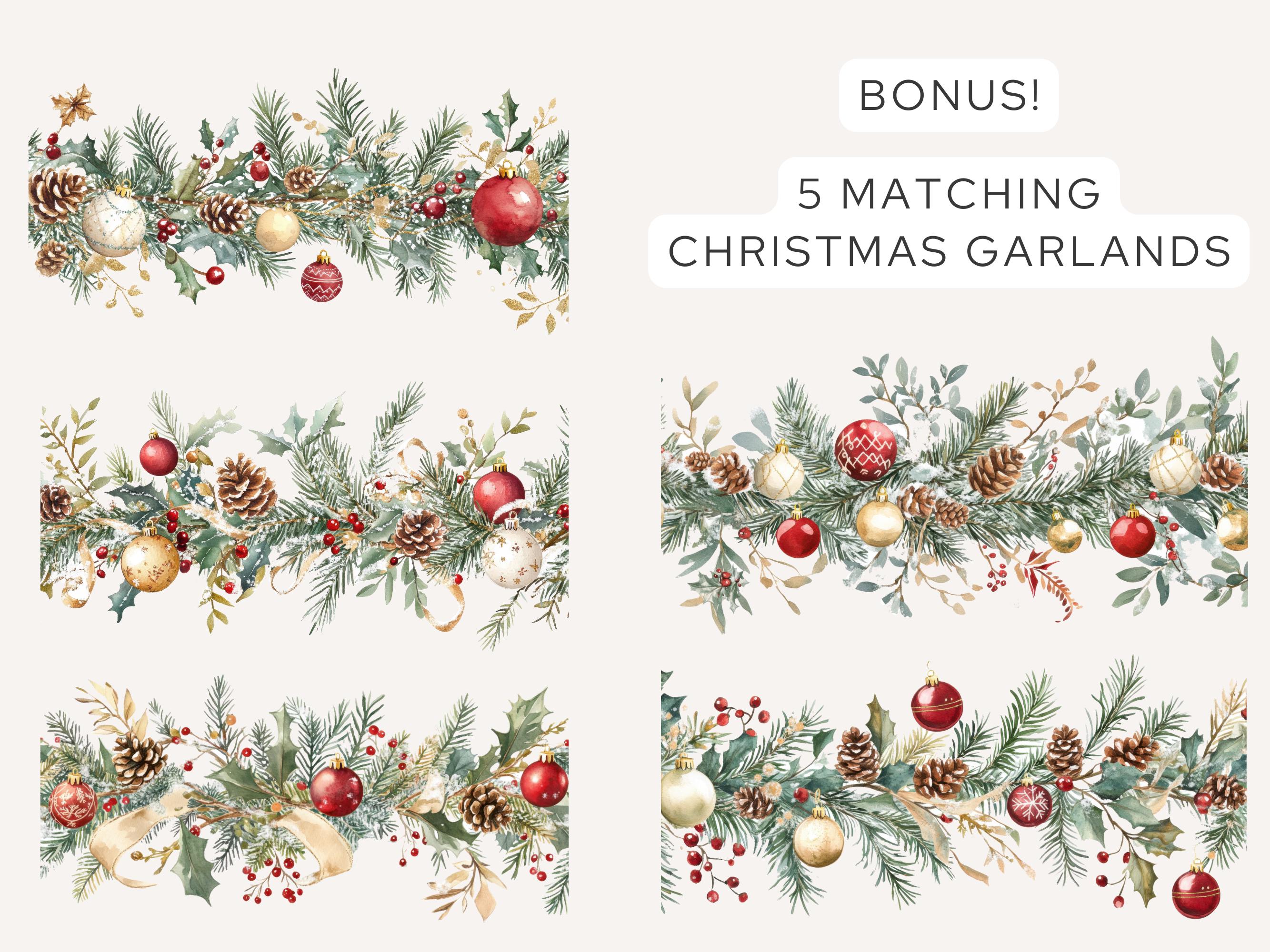 Christmas House Clipart Border, Cozy Winter Borders, Christmas Village ...