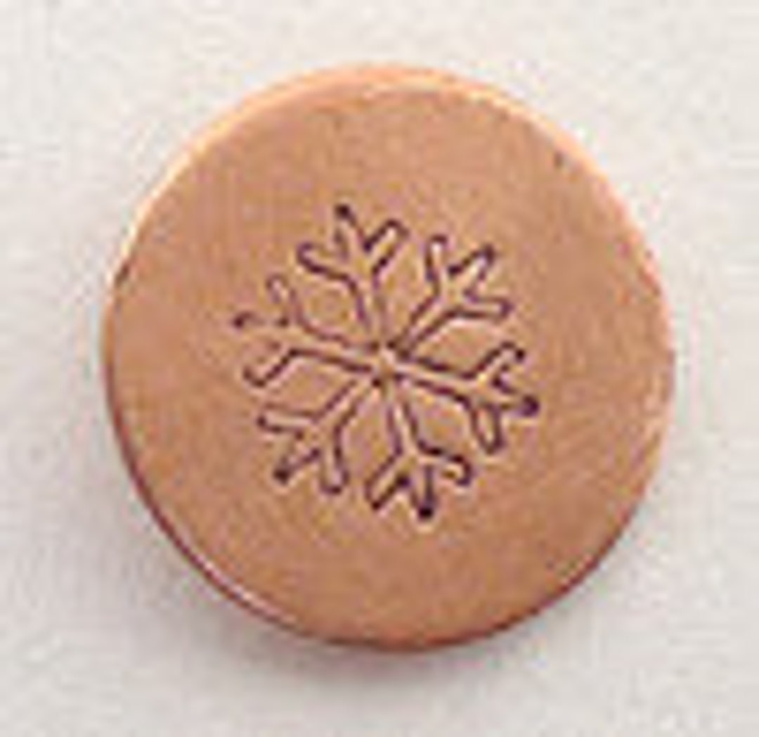 Snowflake Metal Design Stamp 5mm - Metal Jewelry Stamping Tool - Etsy