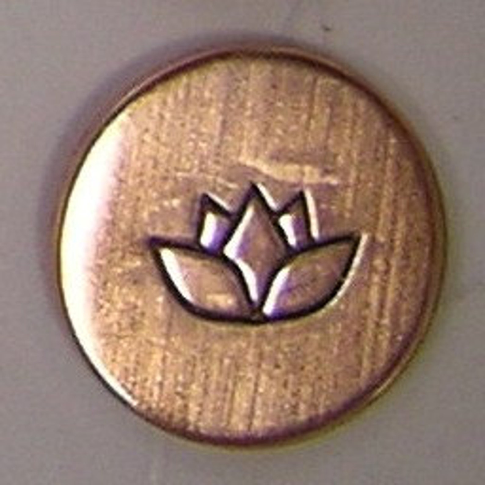 Metal Steel Stamps LOTUS Design Stamp Jewelry Stamping the - Etsy