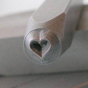 Heart Metal Design Stamp 2.5mm for Hand Stamping Jewelry the Urban ...