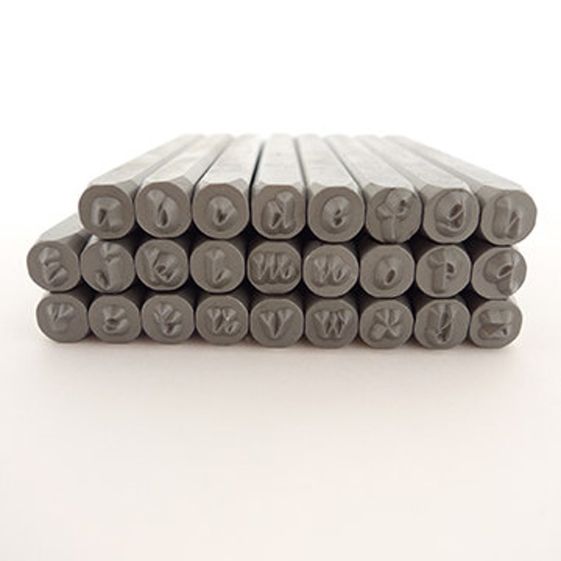 Babirusa 3mm Lowercase Alphabet Letter Metal Stamp Set Jewelry | Etsy