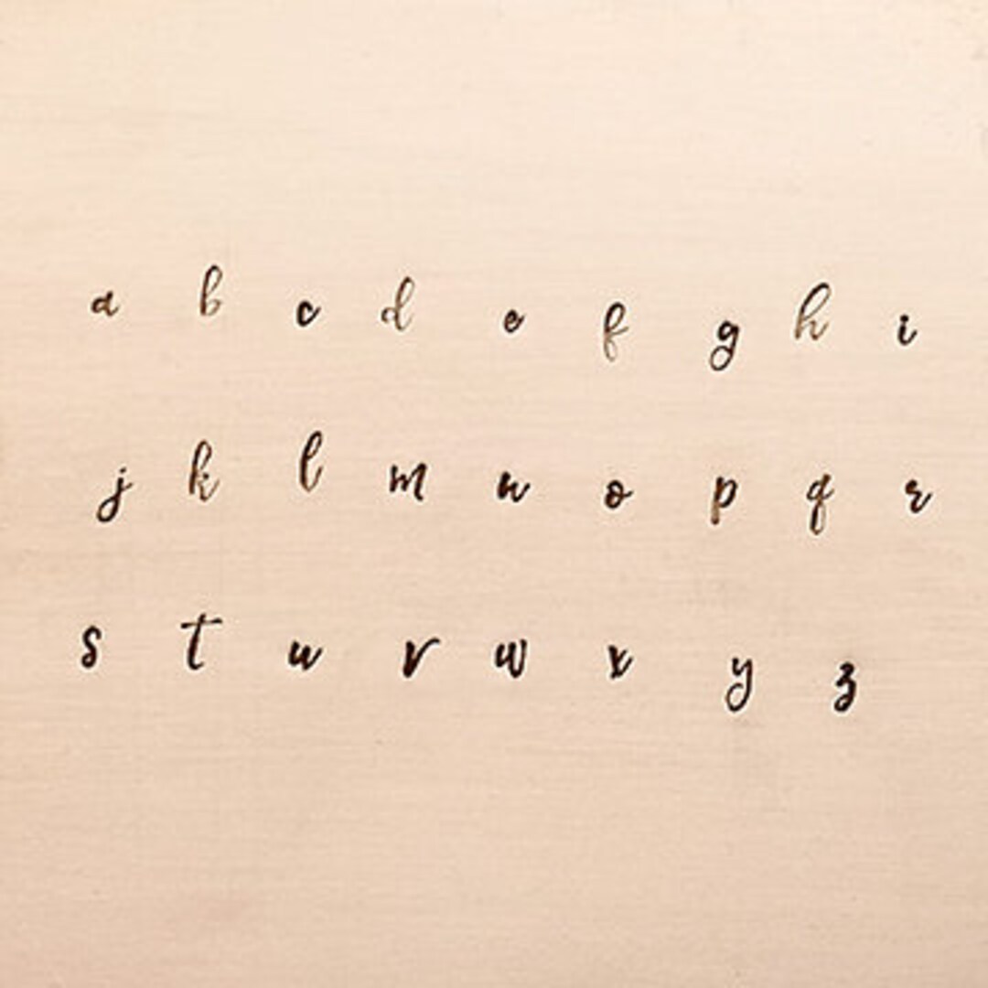 2 Mm Elite Cepheus Lowercase Tapered Metal Alphabet Letter Stamps ...