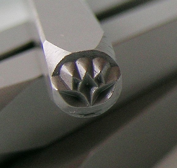 Metal Steel Stamps LOTUS Design Stamp Jewelry Stamping the - Etsy