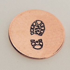 5mm Right Combat Boot Print Metal Design Stamp - Metal Jewelry Stamping ...