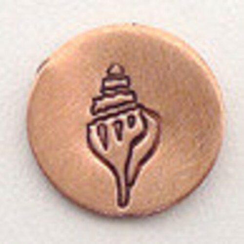 Conch Shell Metal Design Stamp 6mm Metal Jewelry Stamping Tool | Etsy