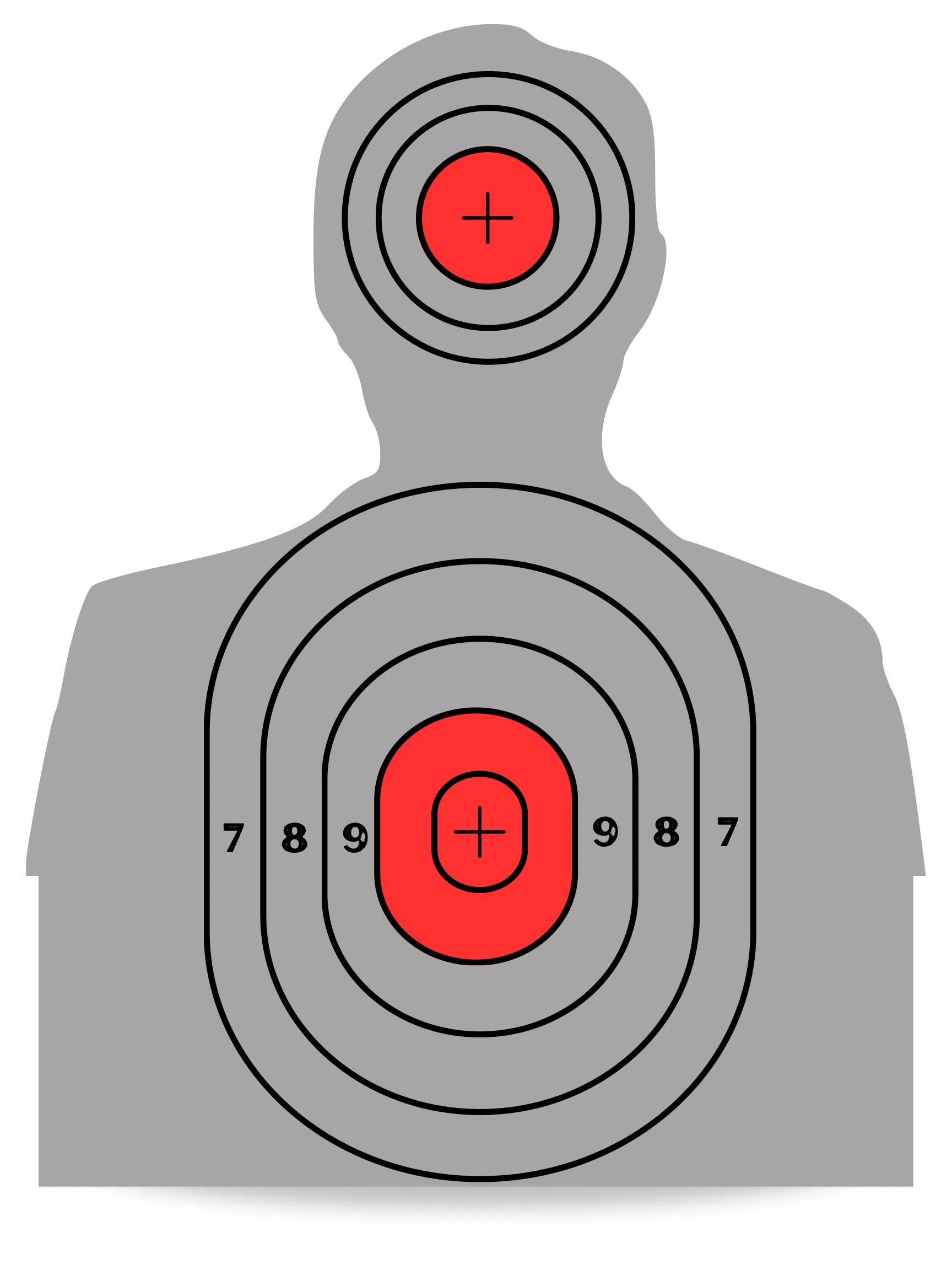 Printable Silhouette Targets Digital Download - Etsy