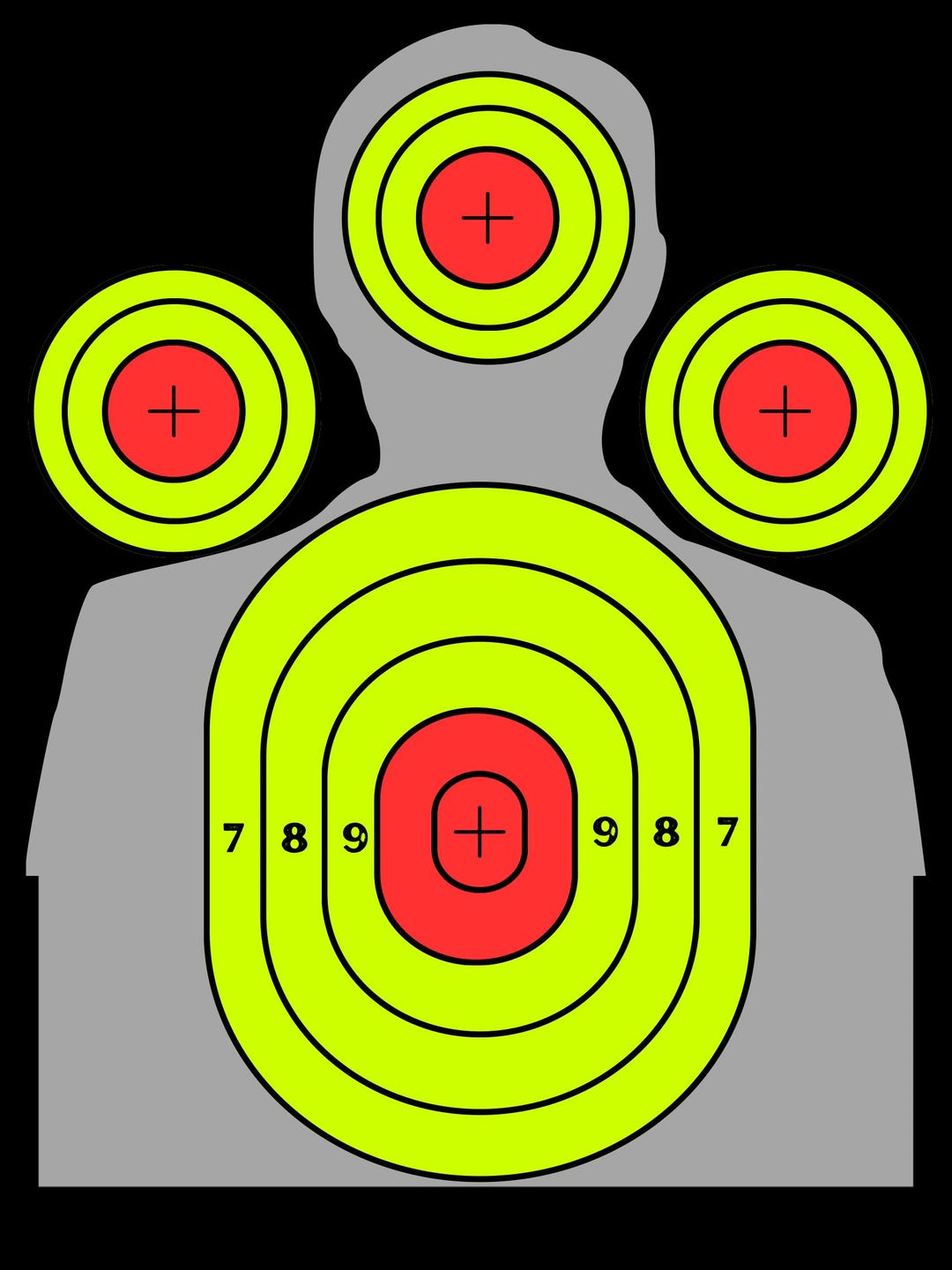 Printable Silhouette Target Digital Download - Etsy