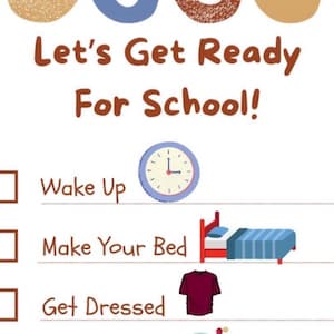Let’s Get Ready for School Checklist! - Etsy