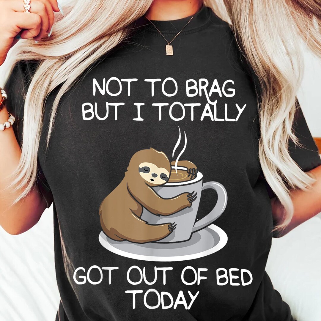 Funny Sloth Coffee PNG: Lazy Morning Clipart (digital Download) - Etsy