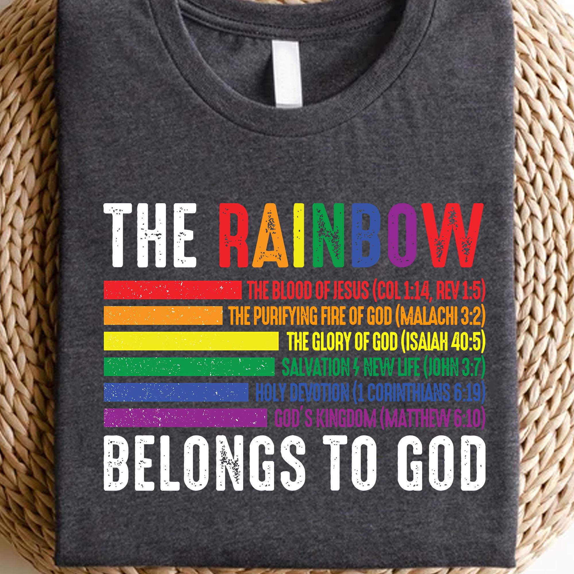 Rainbow Bible Verse PNG: Christian Sublimation Design (digital Download ...
