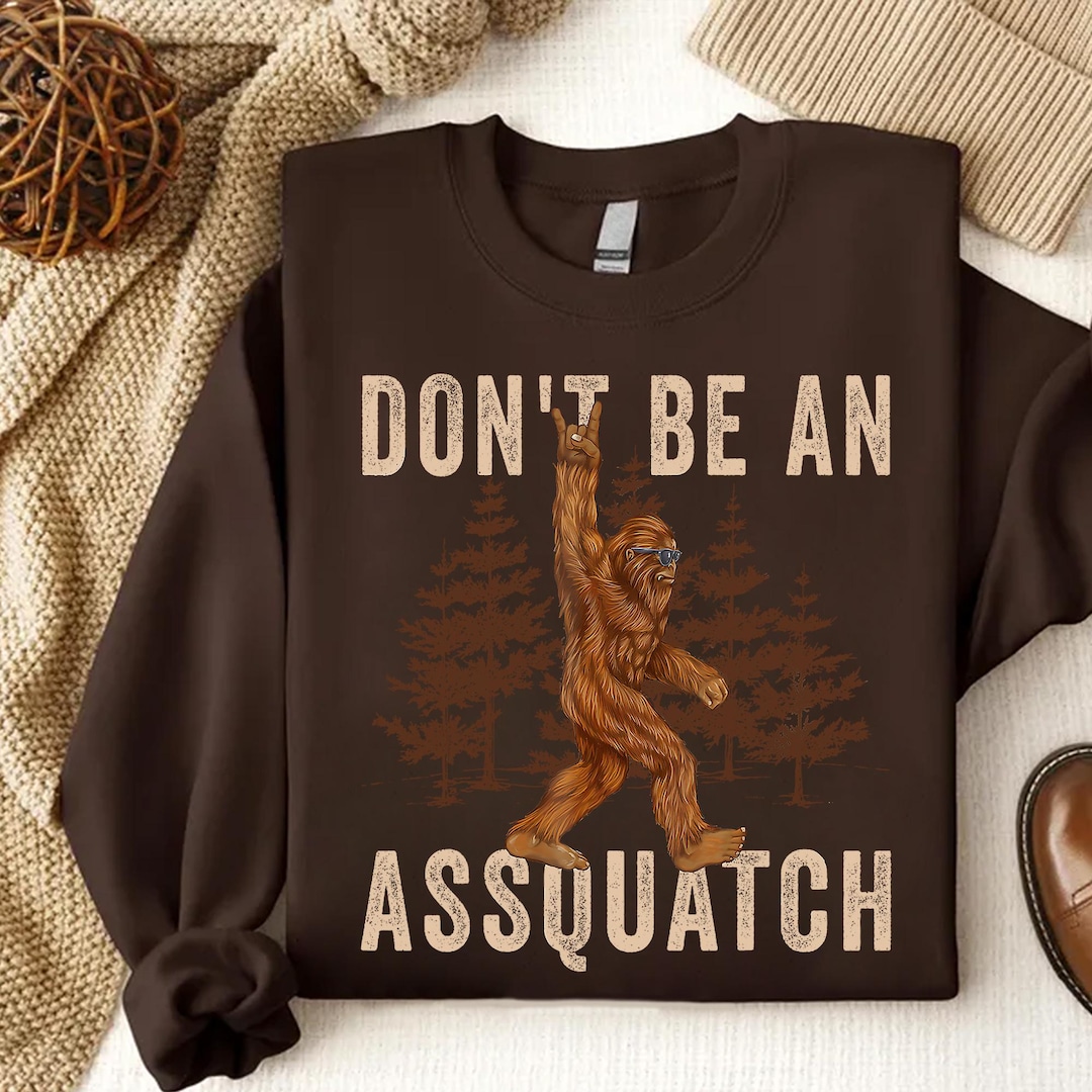 Funny Bigfoot Assquatch PNG - Humorous Outdoor Design (digital Download ...
