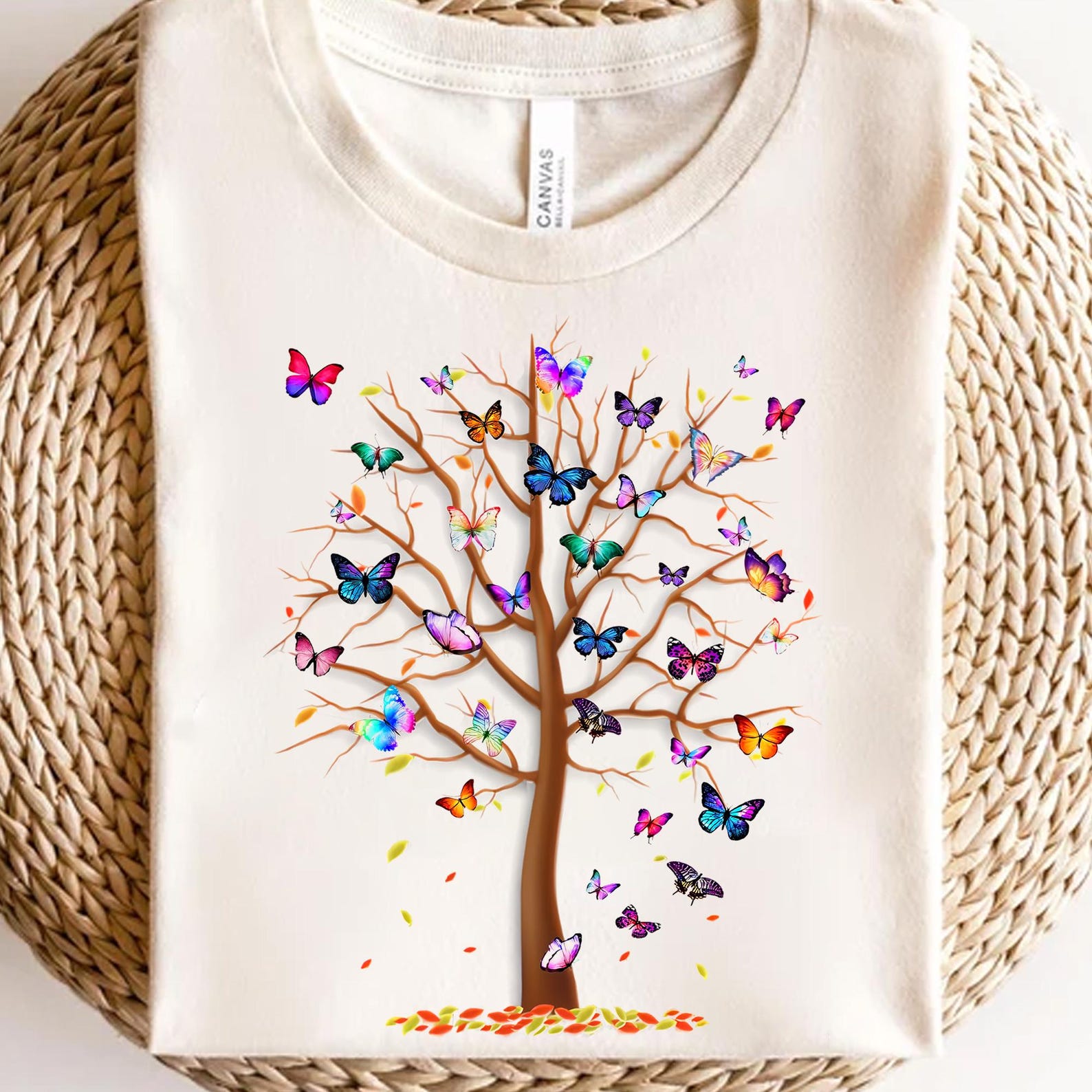 Butterfly Tree of Life PNG: Colorful Sublimation Design (digital ...