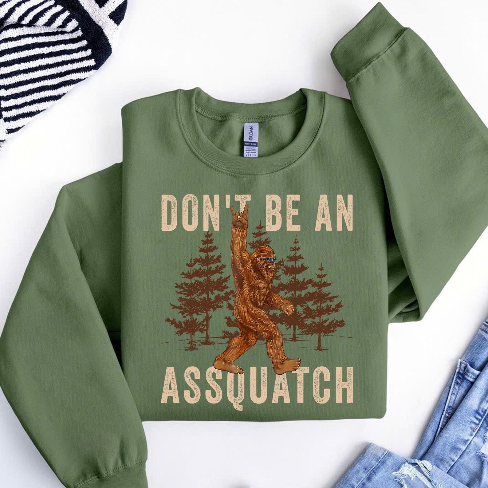 Funny Bigfoot Assquatch PNG - Humorous Outdoor Design (digital Download ...
