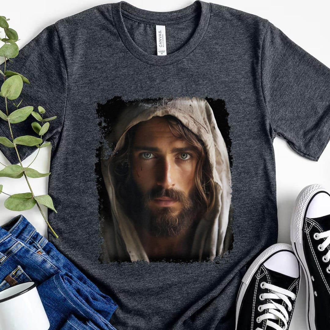 Realistic Jesus Portrait PNG Digital Download | Faith-inspired ...