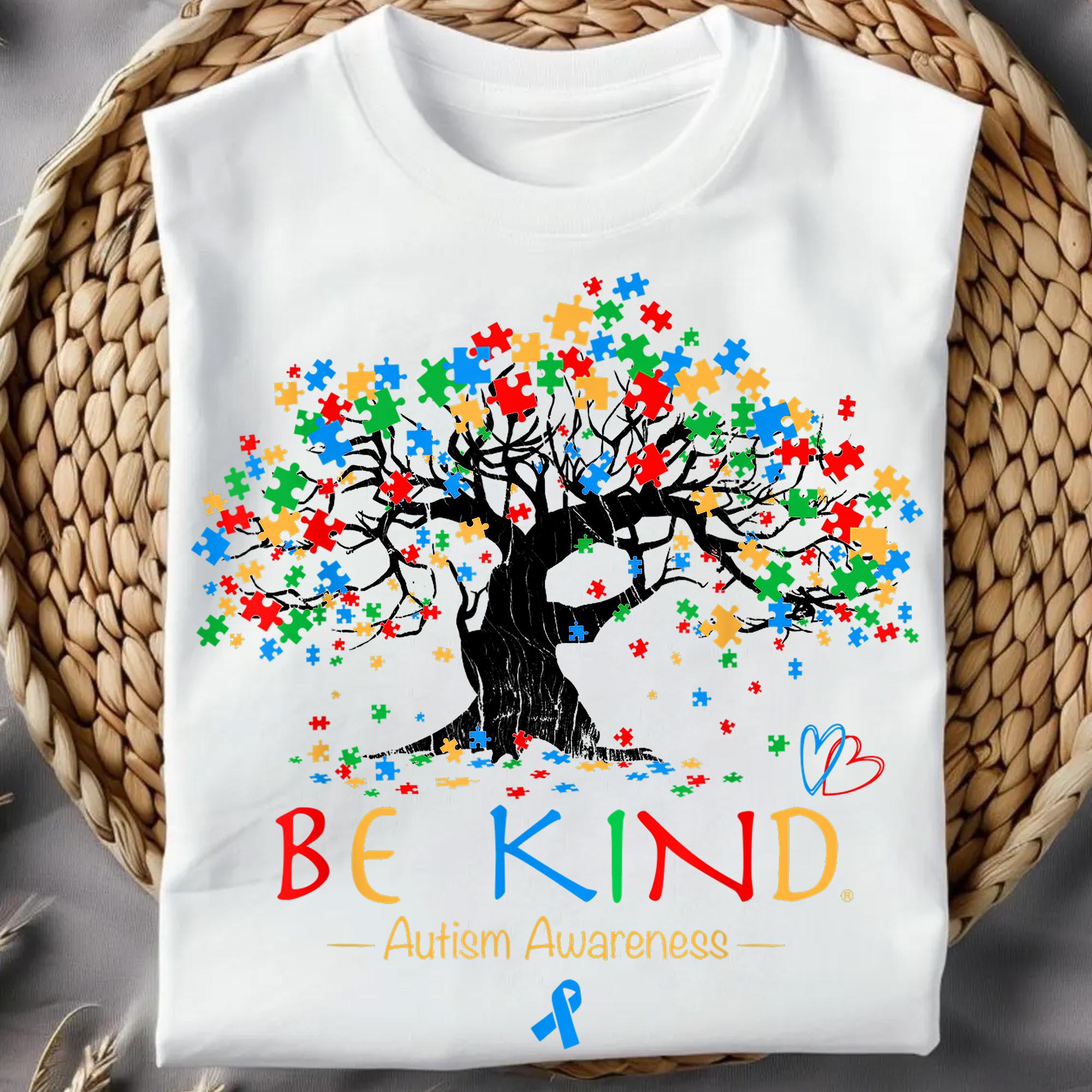 Be Kind Autism Awareness PNG: Puzzle Tree Clipart (digital Download) - Etsy