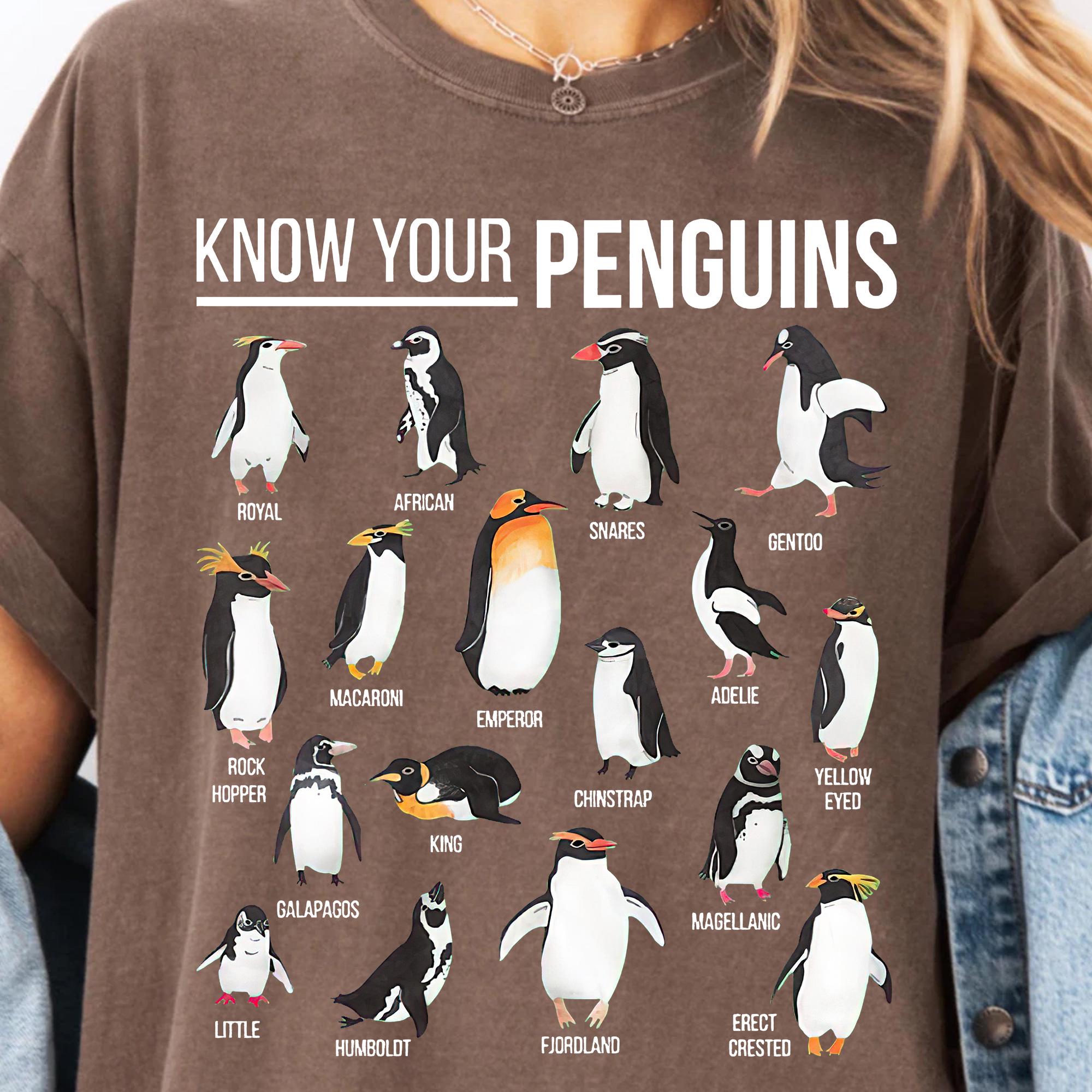 Know Your Penguins PNG, Educational Penguin Chart Digital Design for T ...